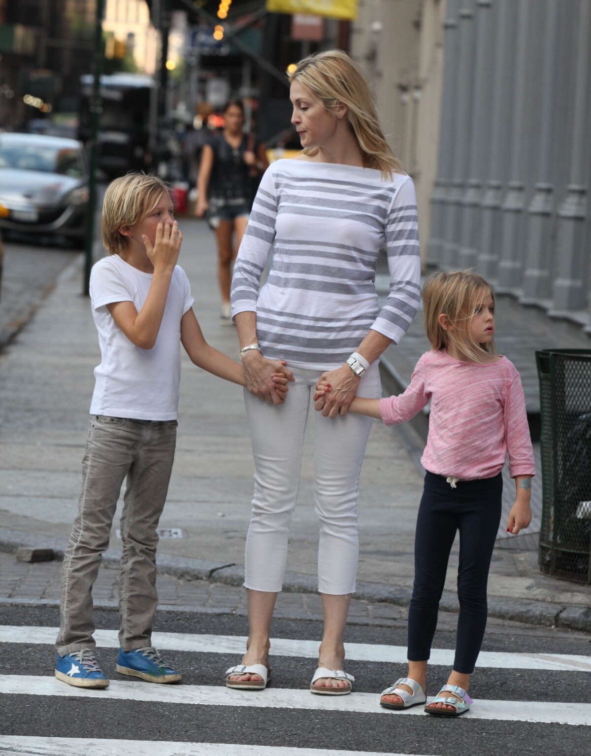 Photo : Kelly Rutherford et ses enfants Hermes et Helena ainsi que son ...