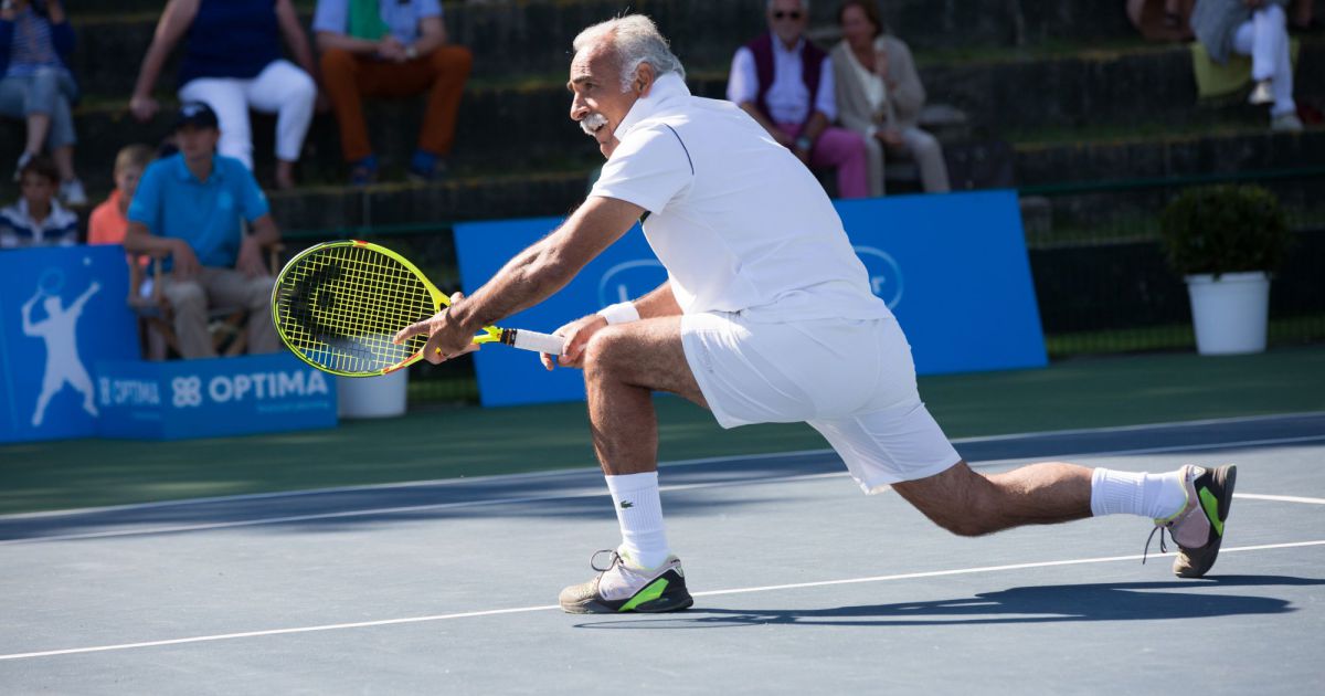 Mansour Bahrami lors de la sixième édition de l'Optima Open à Knokke en ...