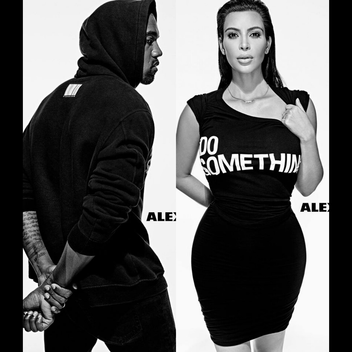 Kim Kardashian : Sexy en noir et blanc avec Kanye, Pamela Anderson et ...