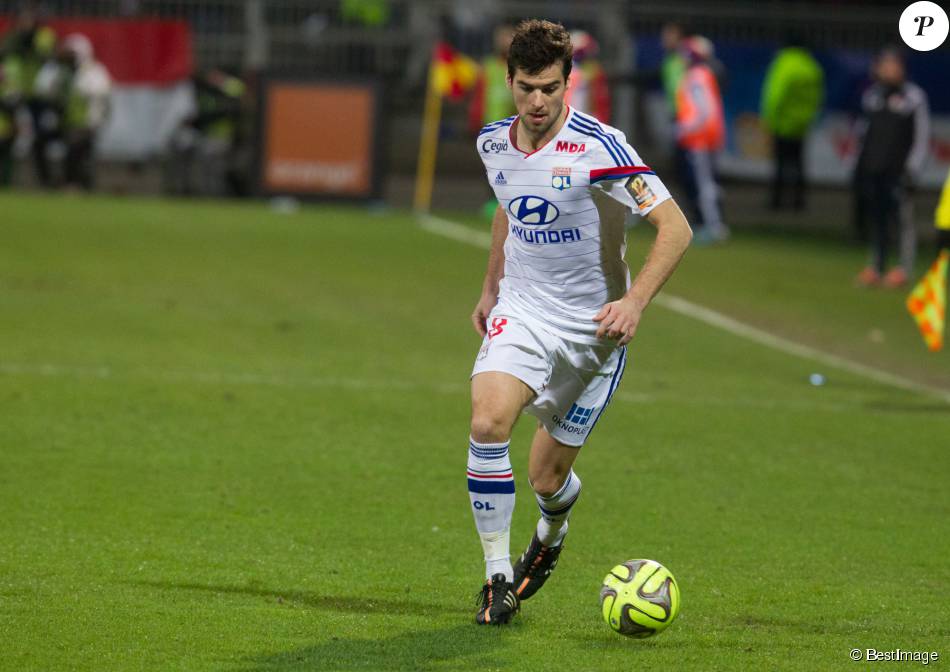Yoann Gourcuff avec l'OL à Lyon le 8 février 2015. - Purepeople