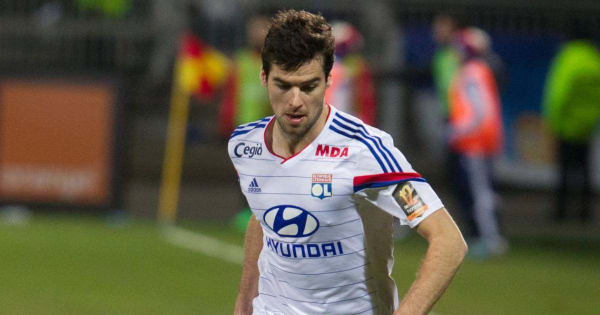 Yoann Gourcuff avec l'OL à Lyon le 8 février 2015. - Purepeople