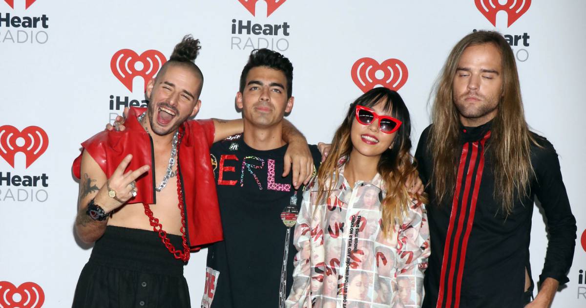 Le groupe Joe Jonas avec DNCE au 2ème jour du Festival de musique ...