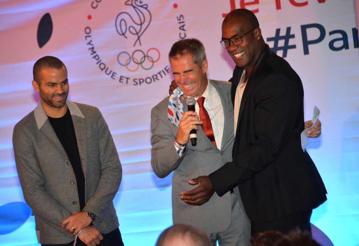 Photo : Tony Parker, Marc Maury et Teddy Riner - Rassemblement pour le ...