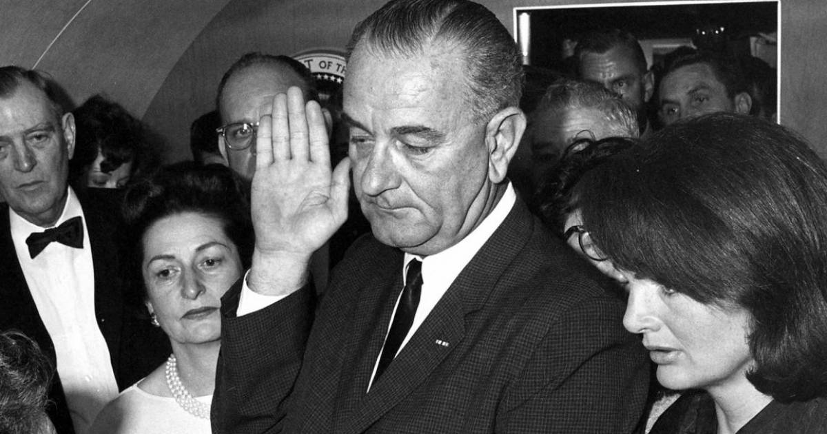 Lyndon B. Johnson le 22 novembre 1963 à Dallas - Purepeople