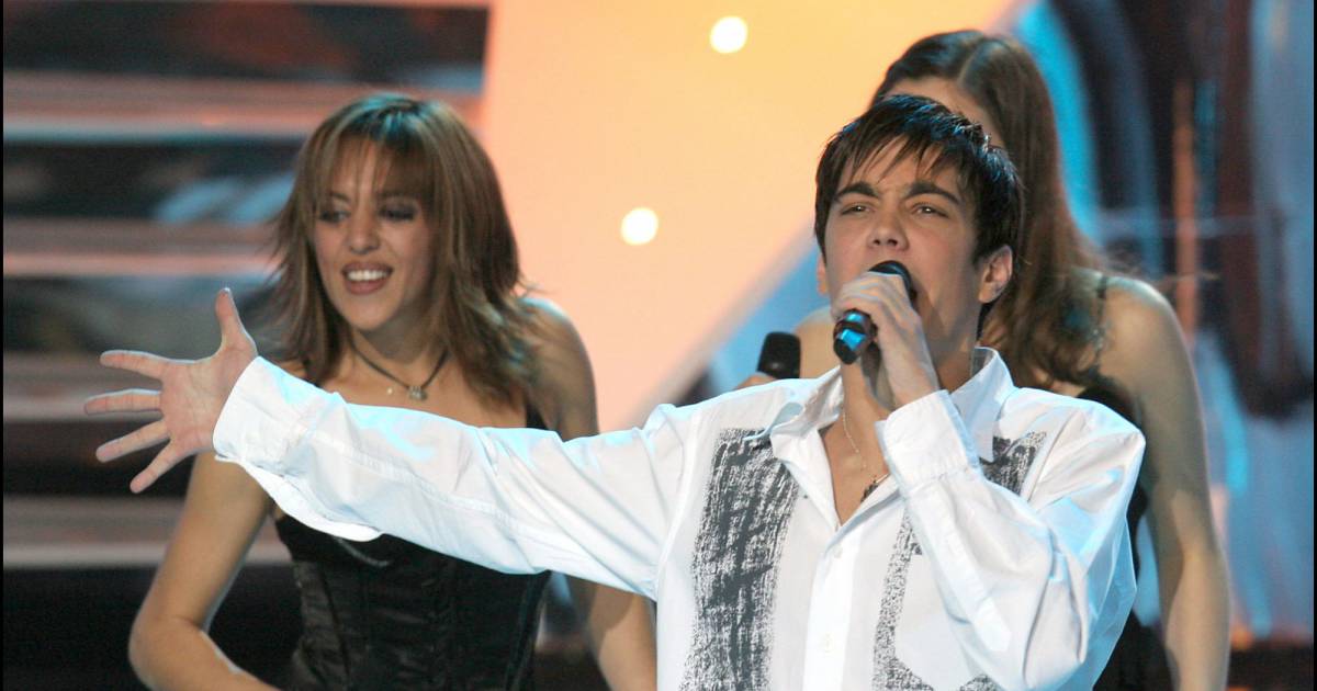 Grégory Lemarchal et Hoda de la Star Academy, en décembre 2004 - Purepeople