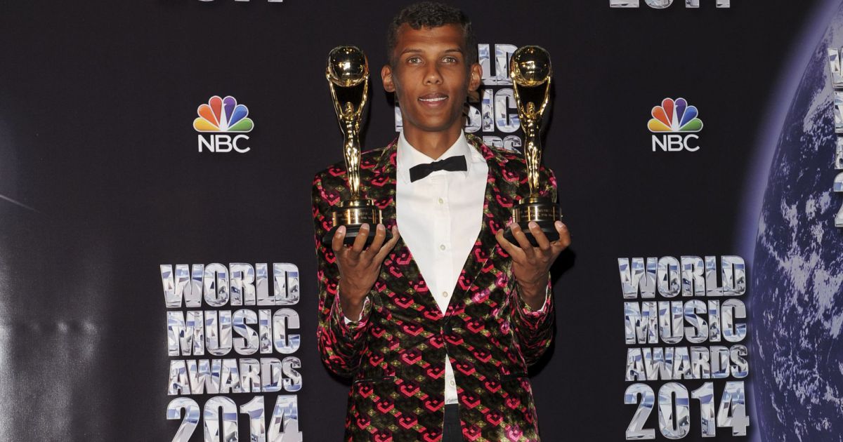 Stromae - Cérémonie des World Music Awards au sporting de Monaco le 27 ...