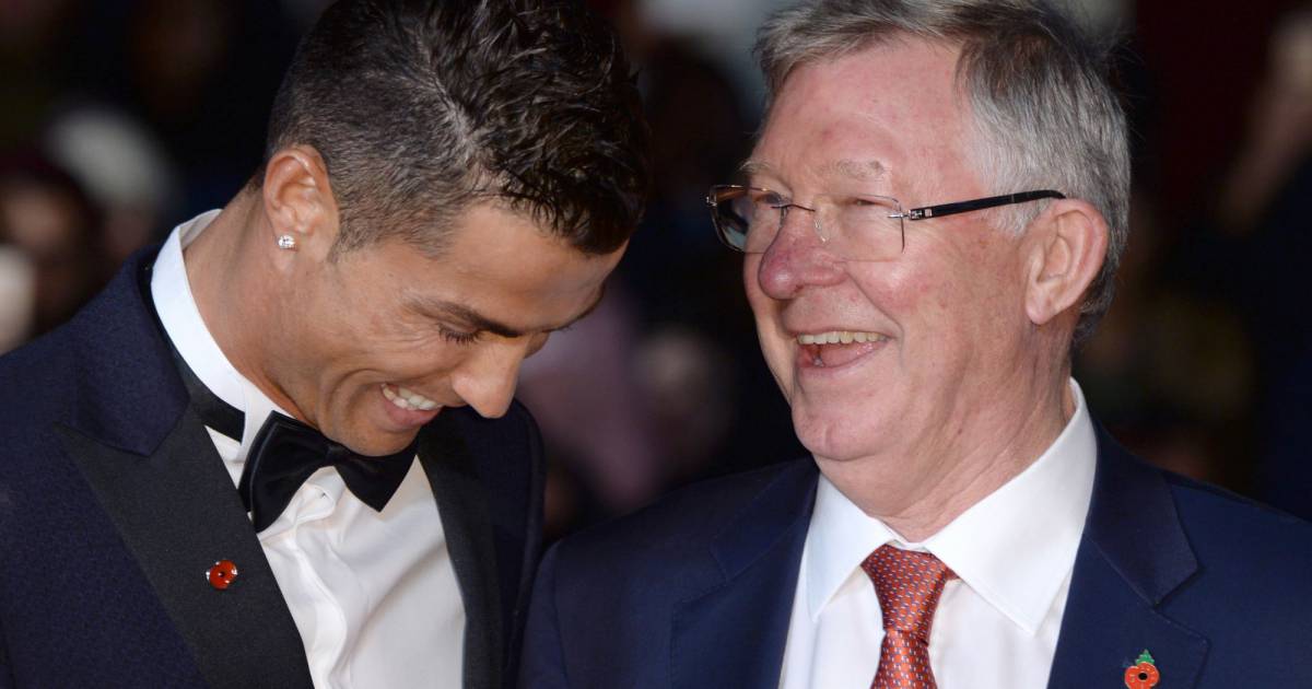 Cristiano Ronaldo et Sir Alex Ferguson lors de l'avant-première du ...