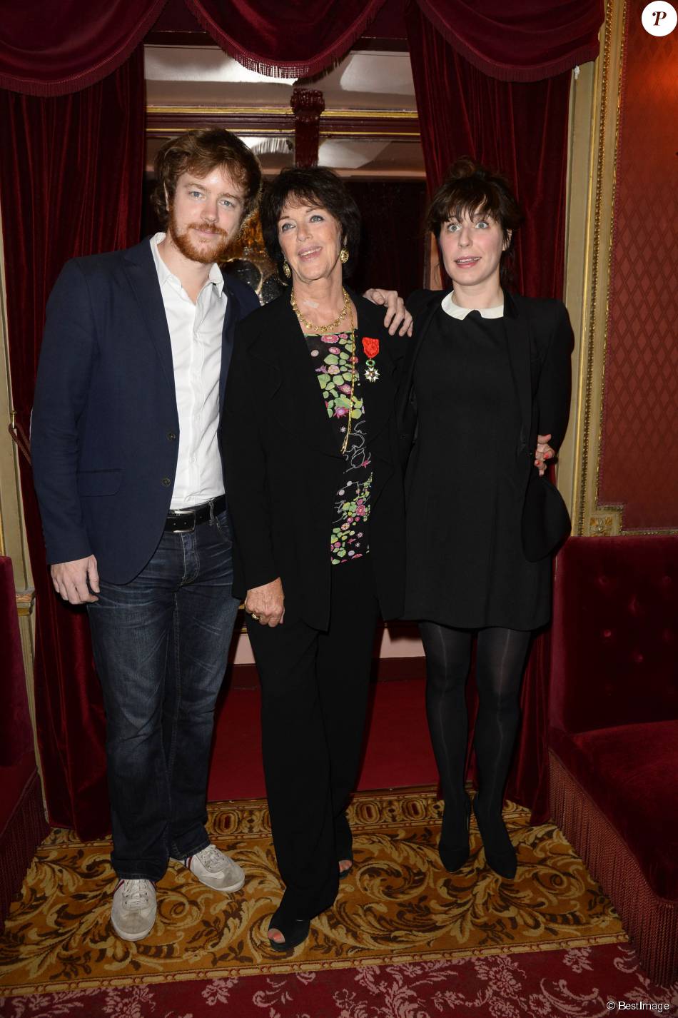 Anny Duperey, son fils Gaël Giraudeau et sa compagne Anne Auffret ...