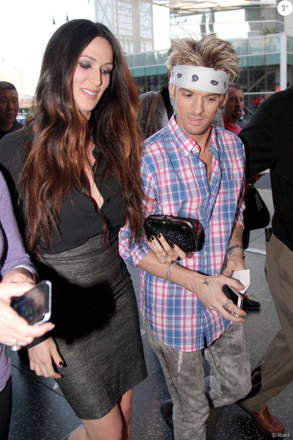 Aaron Carter et Kari Ann Peniche à la première de 'Joseph and the ...