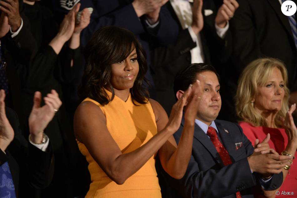 Michelle Obama, émue - Barack Obama s'exprime au Capitole à Washington ...