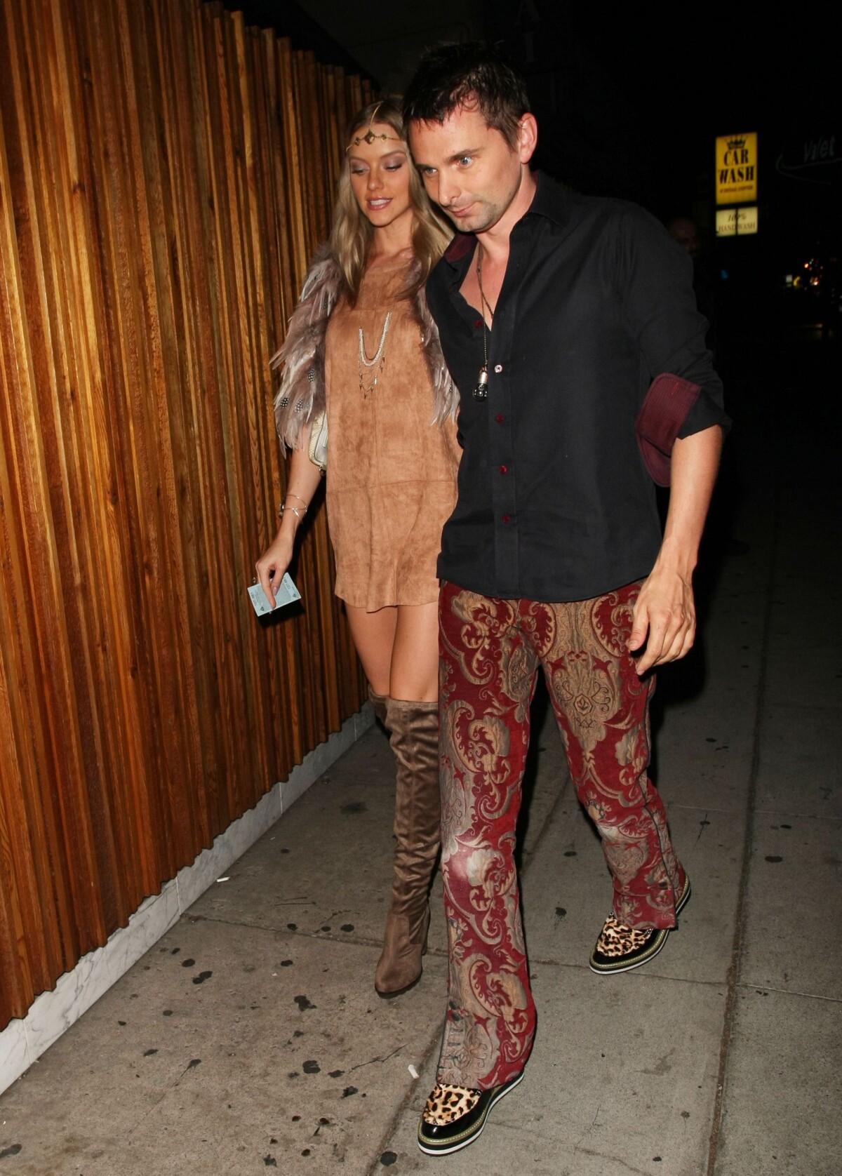 Photo : Matthew Bellamy et sa compagne Elle Evans au Club Nice Guy de ...