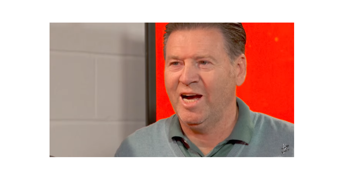 Chris Waddle lors de l'émission The Voice, diffusée sur la BBC le 23 ...