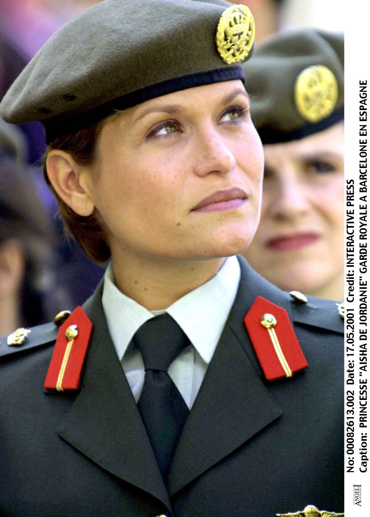 Photo : La princesse Aisha bint Hussein en Espagne en mai 2001. La ...