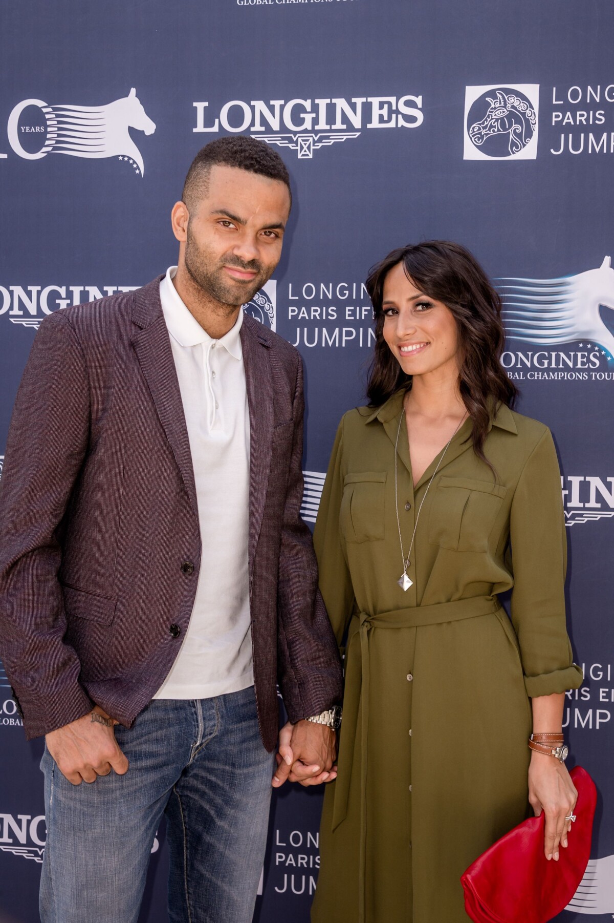 Photo : Exclusif - Tony Parker et sa femme Axelle Francine au Longines ...