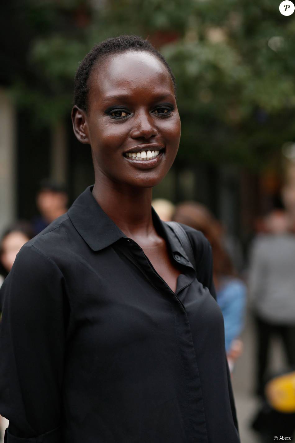 Ajak Deng à New York. Septembre 2014. - Purepeople