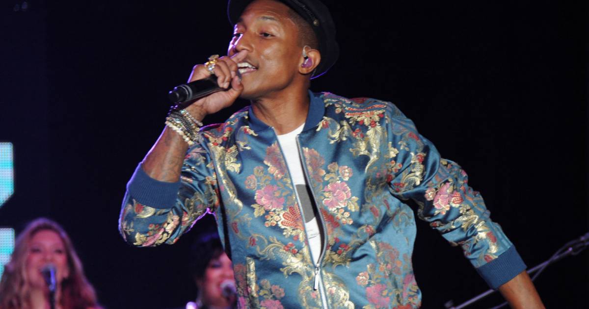 Pharrell Williams en concert au Martha Clara Vineyards à New York, le 4 ...