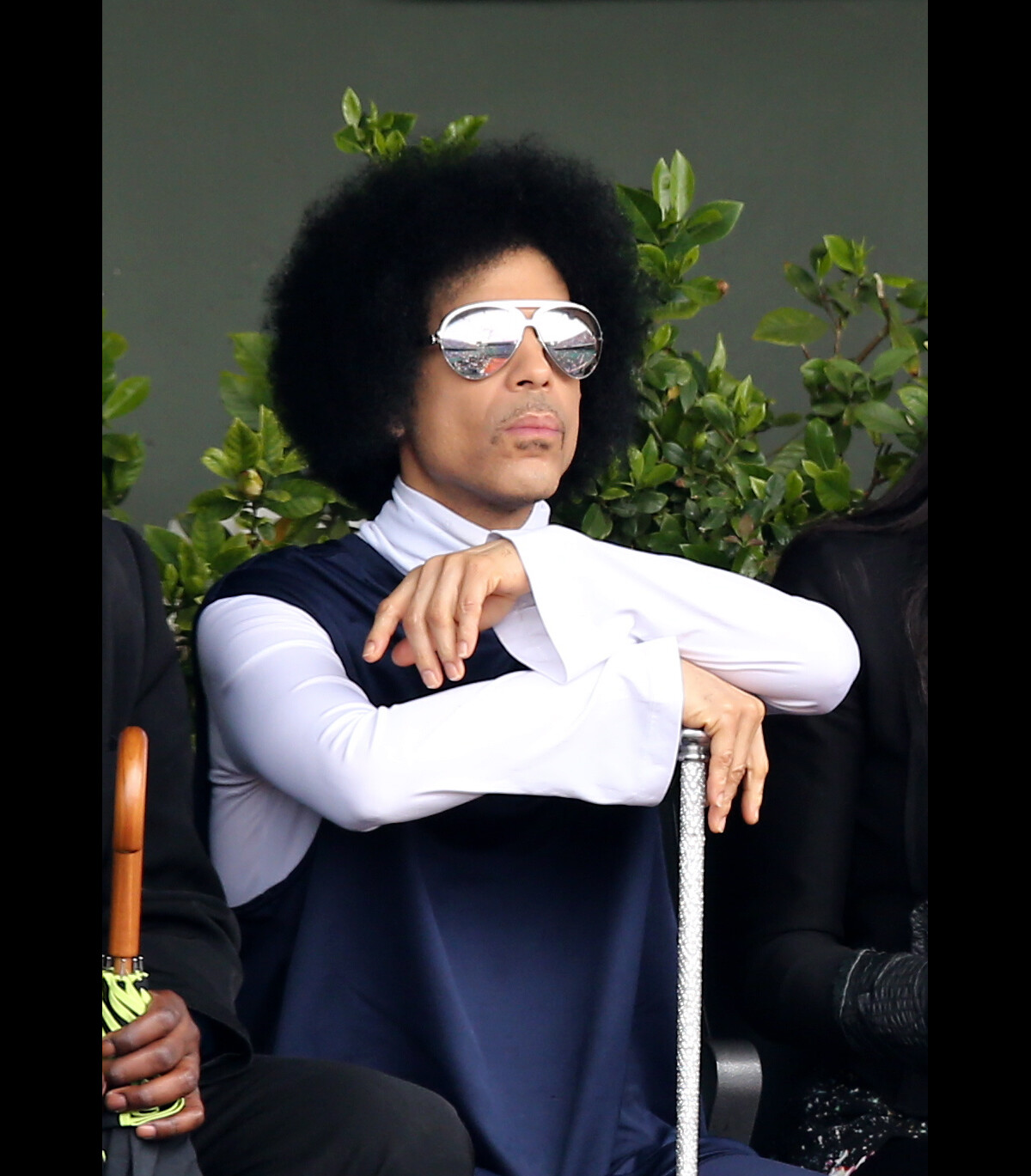 Photo : Le chanteur Prince assiste au match entre Rafael Nadal et Dusan ...