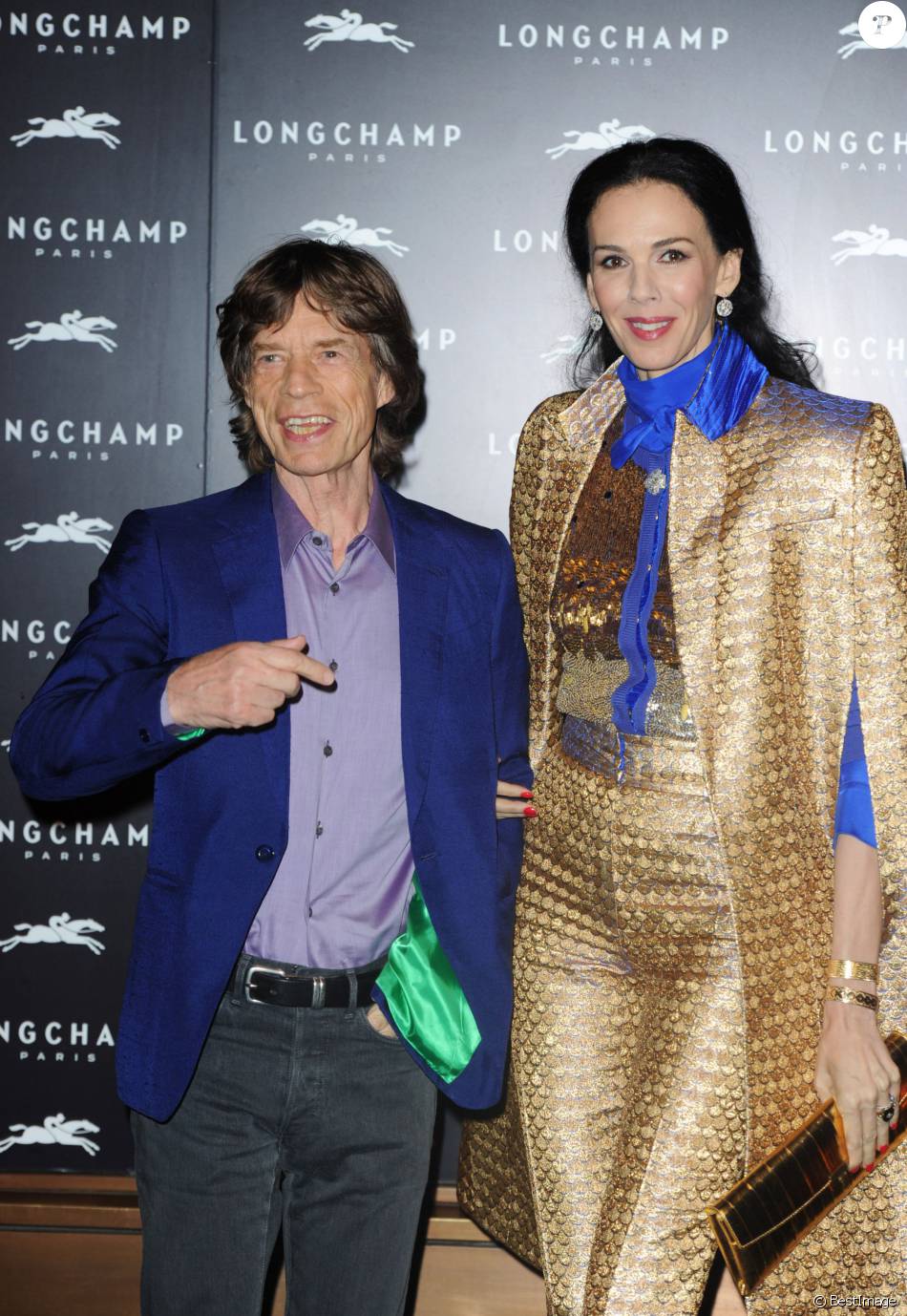 Mick Jagger et L'Wren Scott à l'Inauguration du nouveau flagship ...