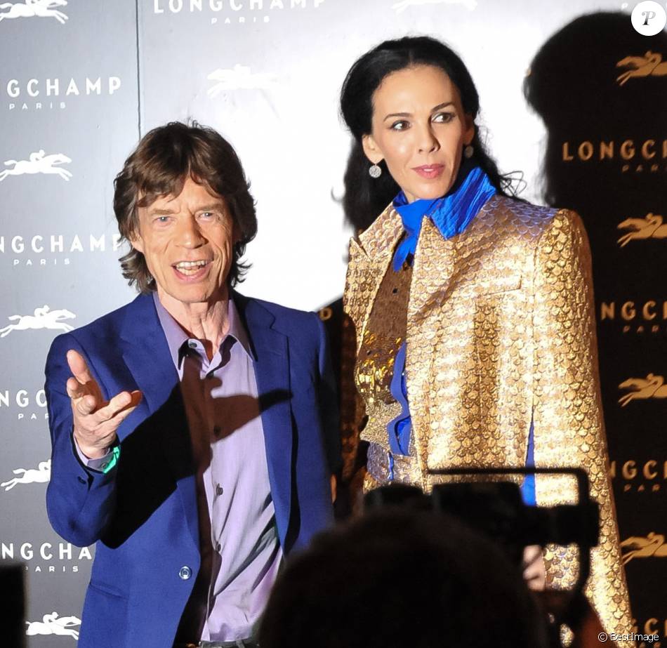 Mick Jagger, L'Wren Scott à la soiree du magazine W a Londres, le 14 ...
