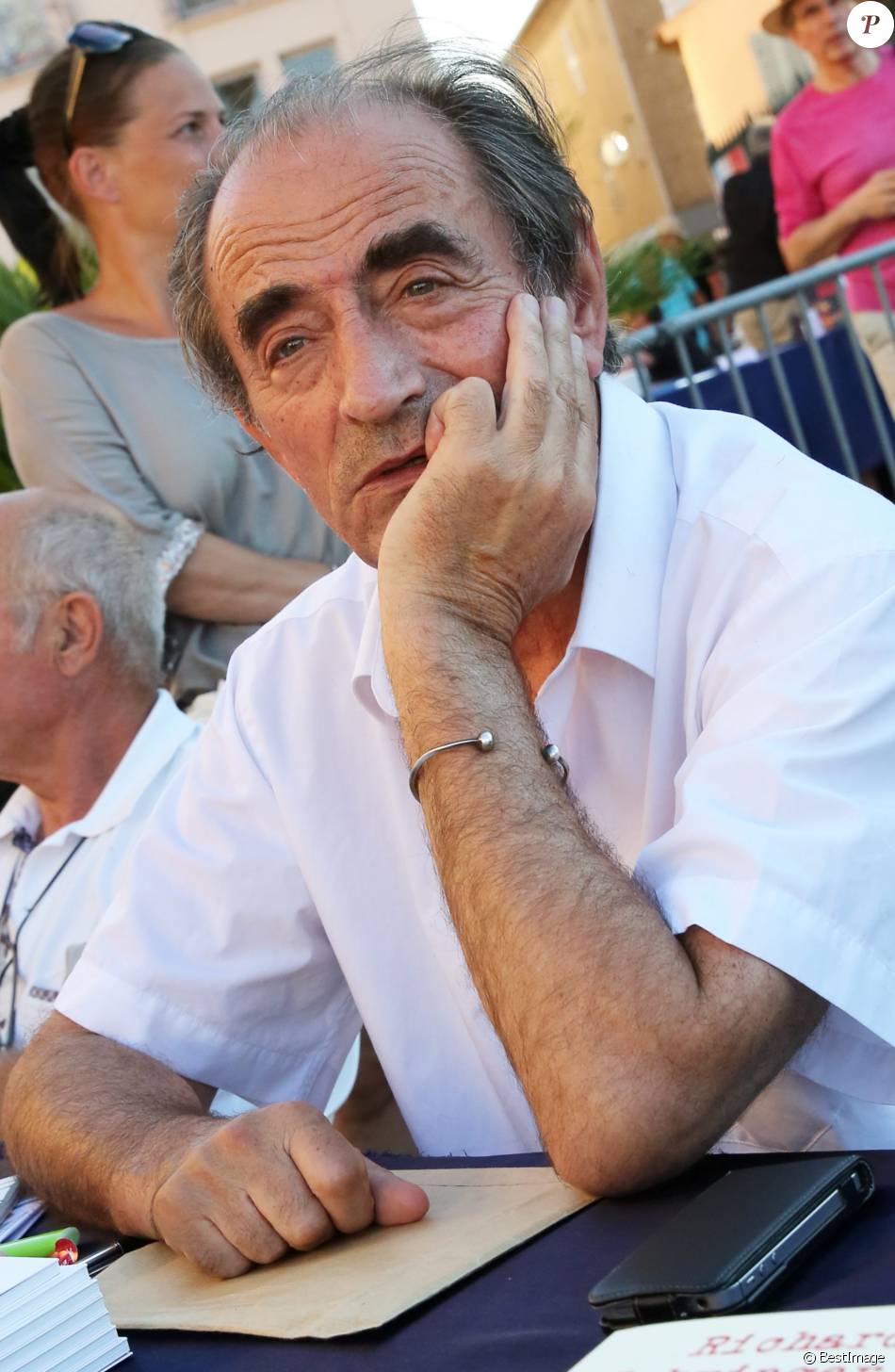 Richard Bohringer sur le port de St Tropez, le 11 août 2013. - Purepeople