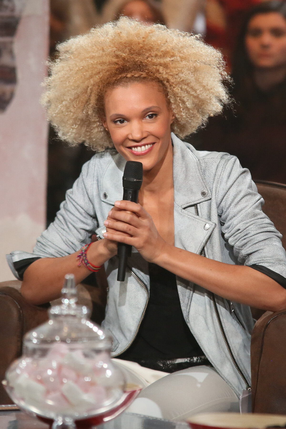 Photo : Exclusif - Amanda Scott, lors de l'enregistrement de l'émission ...