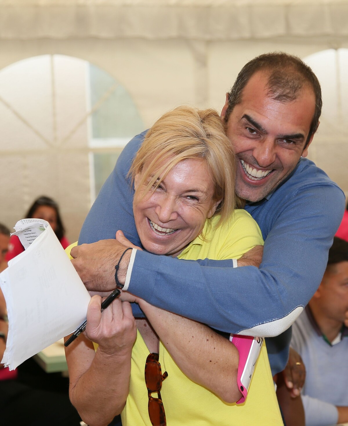 Photo : Cédric Pioline, Véronique Chaplain (présidente de l'association "SOS Gazelles") - 24ème ...