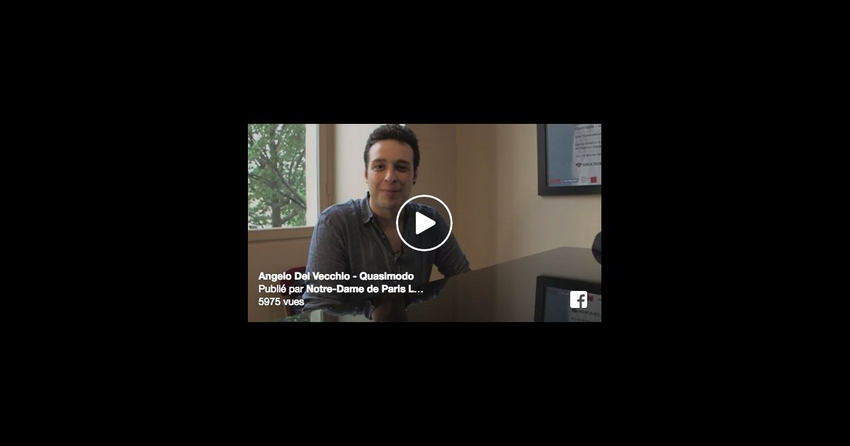 Angelo Del Vecchio est Quasimodo dans Notre-Dame de Paris. - Purepeople