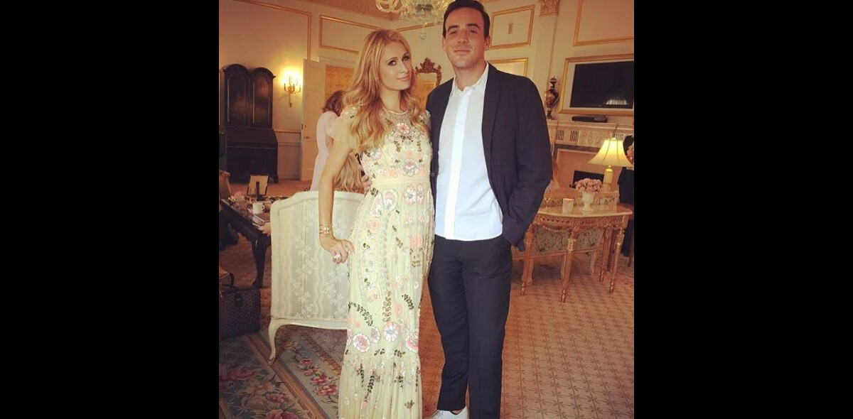 Photo : Paris Hilton et le styliste Logan Horne, lors de la baby-shower ...