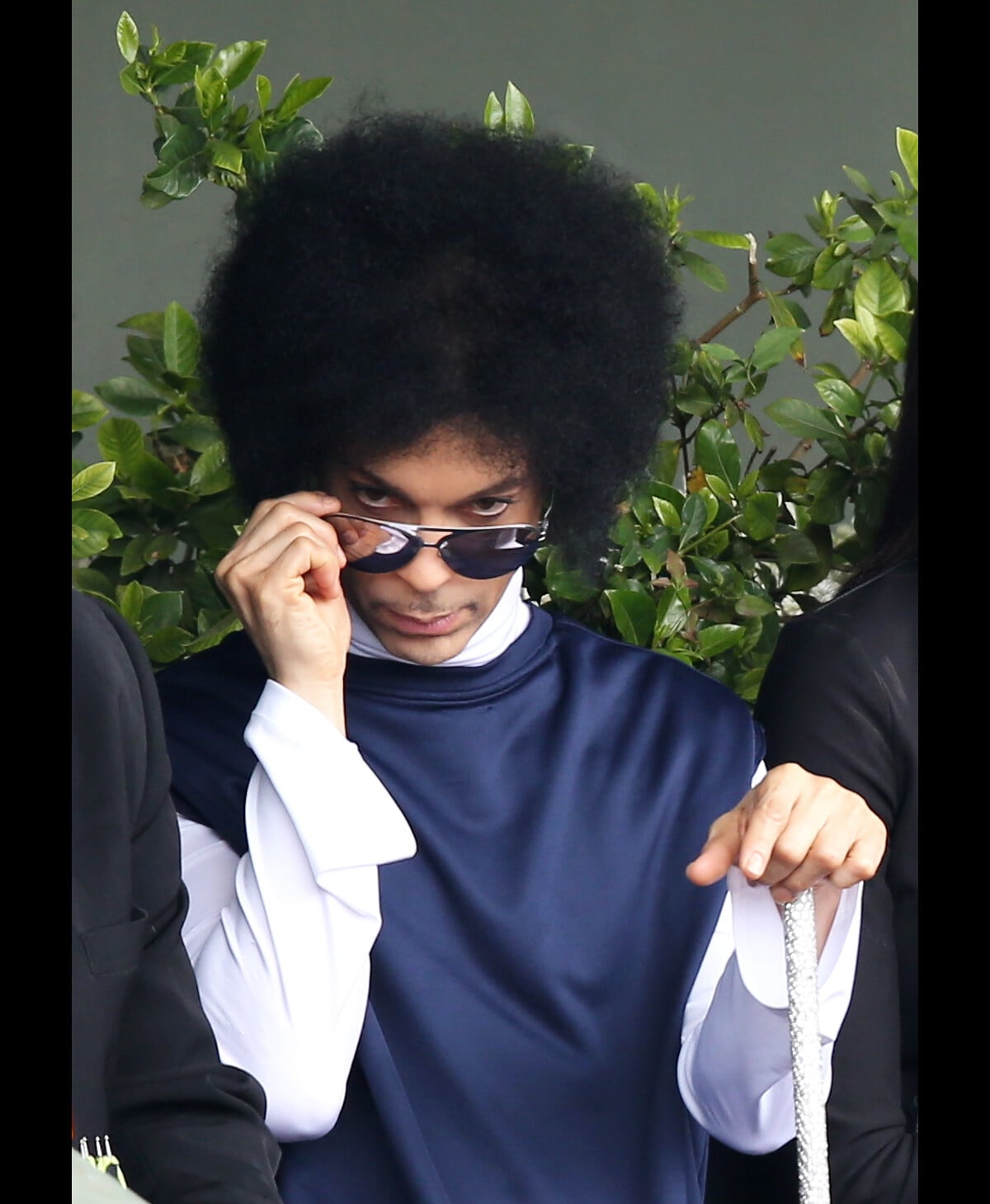 Photo : Le chanteur Prince assiste au match entre Rafael Nadal et Dusan ...