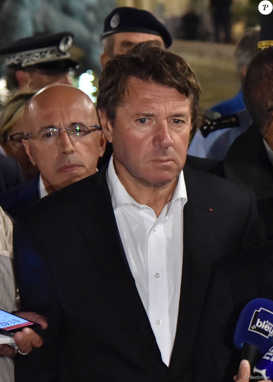 Le maire de Nice Christian Estrosi et le ministre de l'intérieur ... Le maire de Nice Christian Estrosi et le ministre de l'intérieur ...