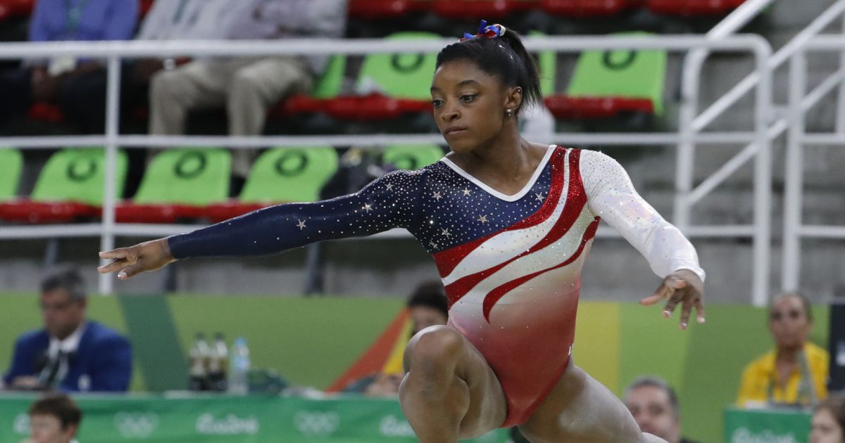 Simone Biles aux Jeux Olympiques de Rio le 9 août 2016 - Purepeople