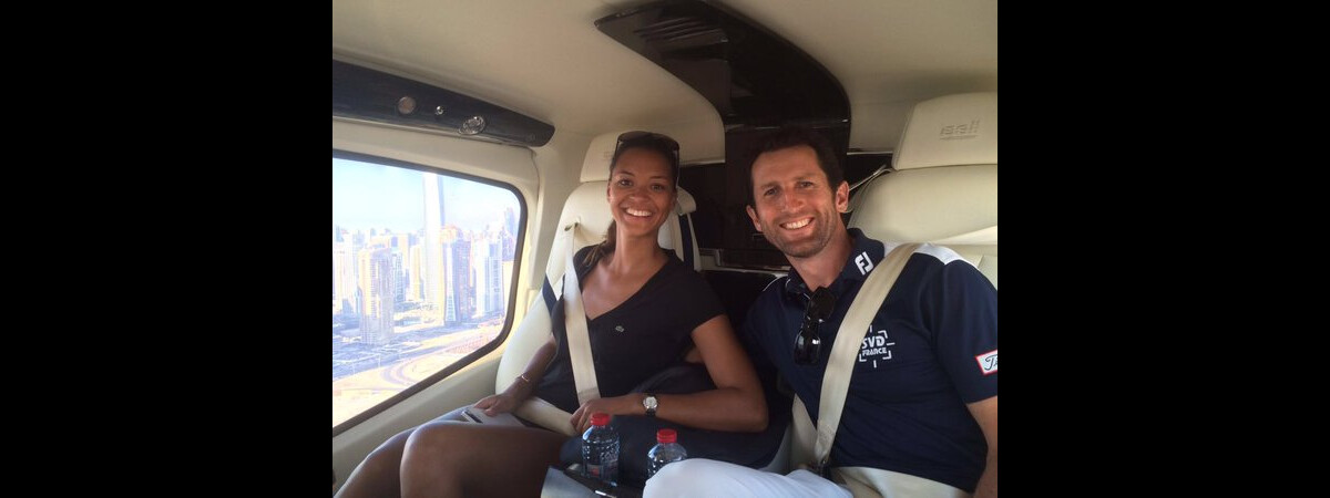 Photo : Grégory Bourdy et sa compagne Annabelle Savignan, photo Twitter en février 2016. Le ...