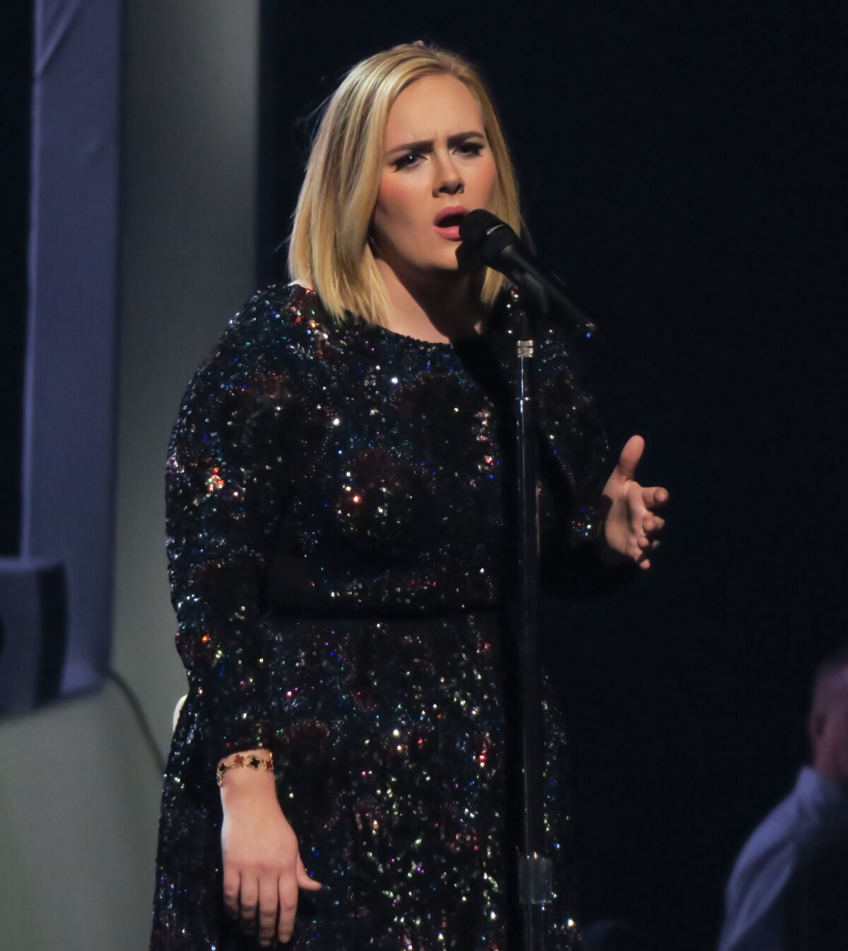Photo : Adele sur scène à la Bridgestone Arena de Nashville, le 16 ...