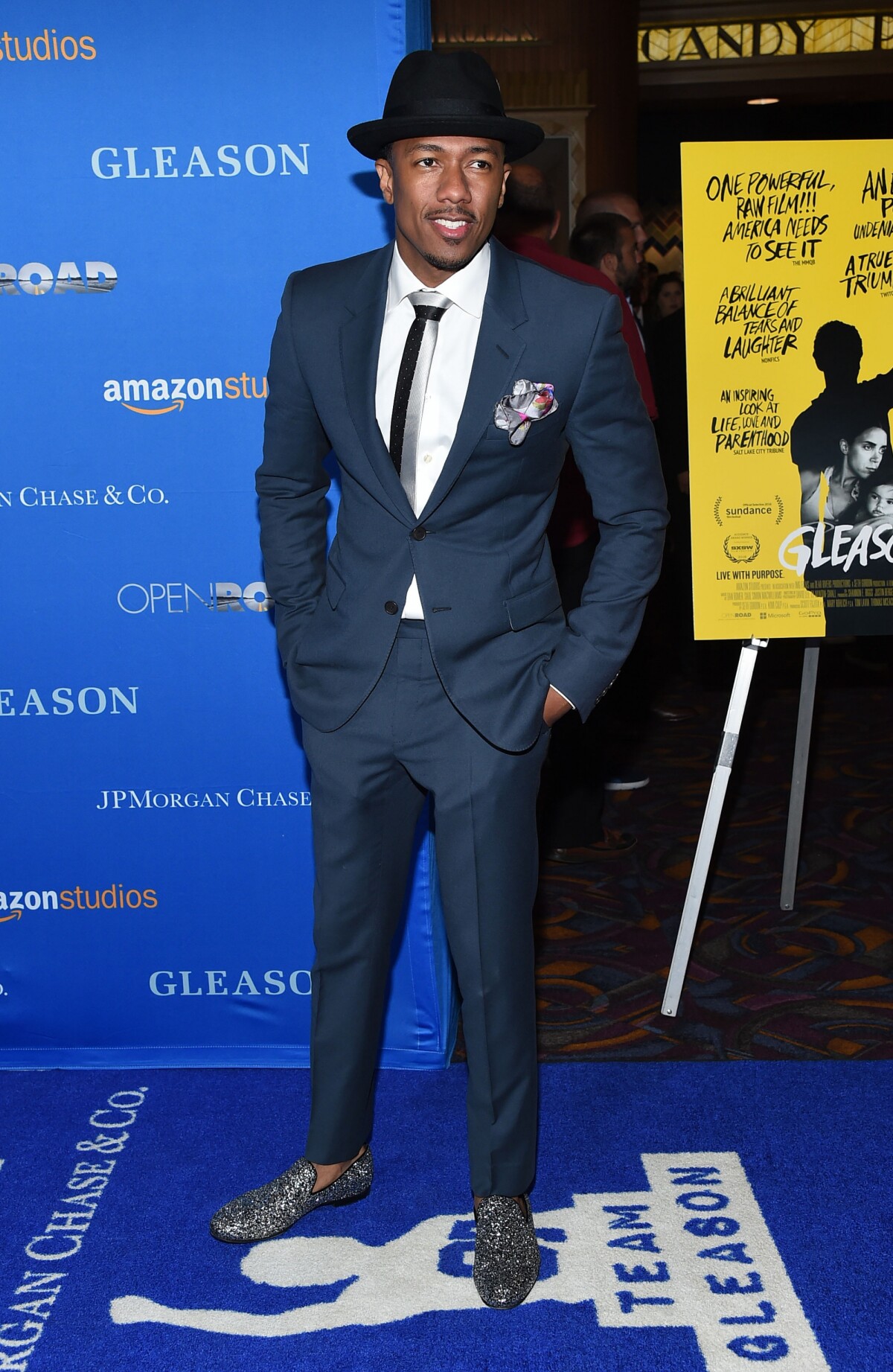 Photo : Nick Cannon à la première de 'Gleason' à Los Angeles, le 14 ...