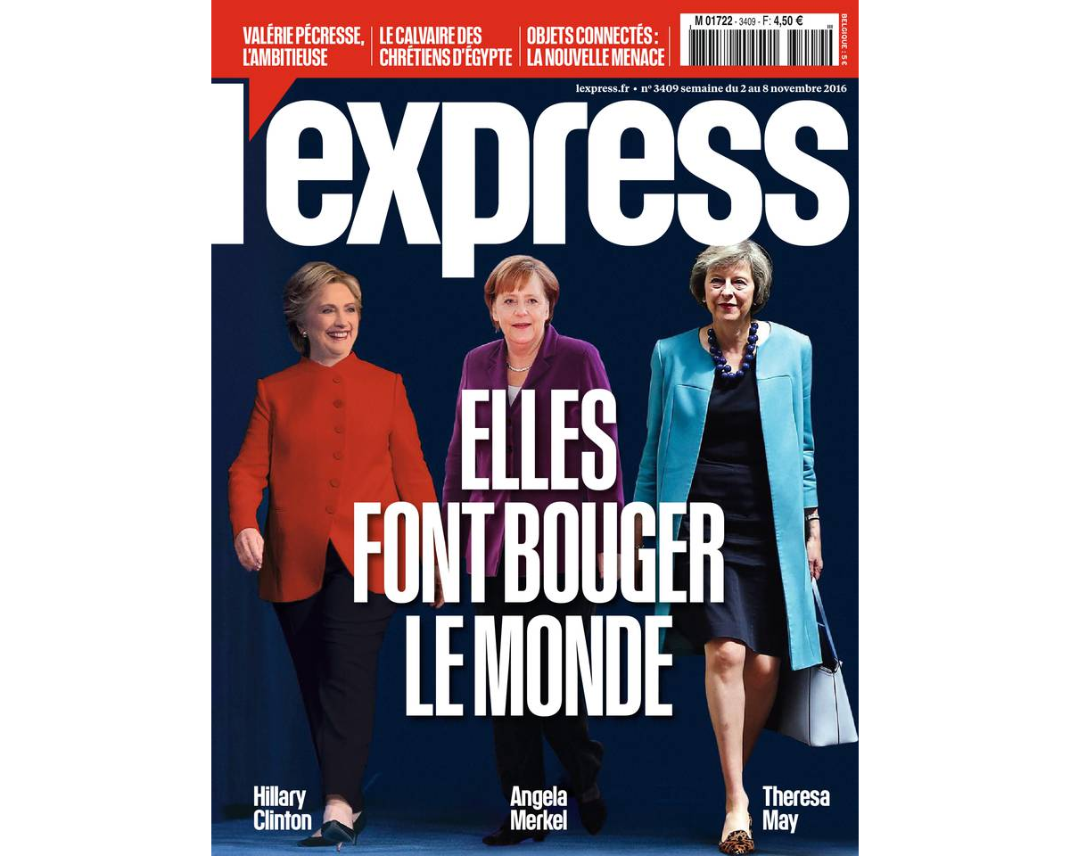 Photo : Couverture de L'Express en kiosques le 2 novembre 2016 ...