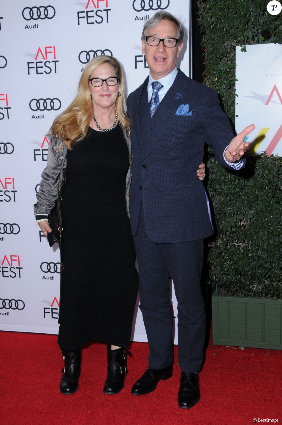 Paul Feig et sa femme Laurie Karon © Birdie Thompson/AdMedia via Zuma ...