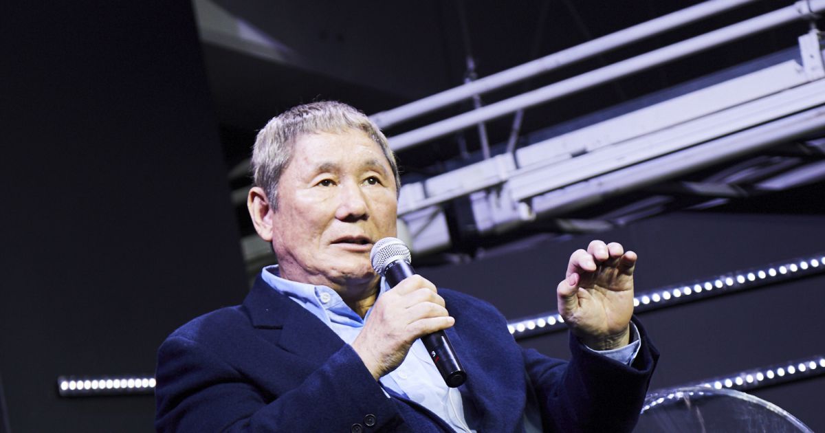 Takeshi Kitano lors de l'événement Ghost In The Shell à Tokyo, le 13 ...