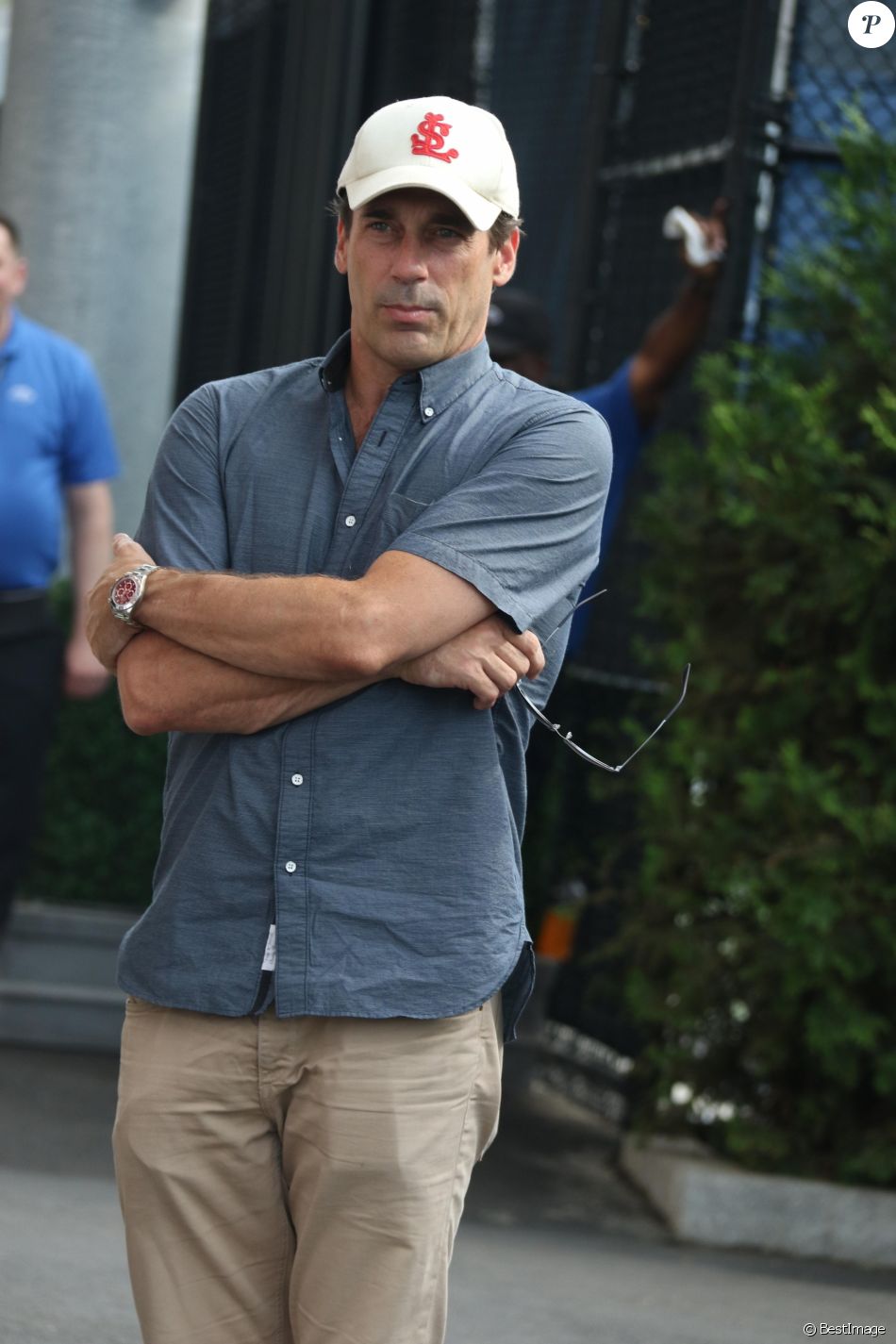 Jon Hamm lors du treizième jour de l'US Open 2016 au USTA Billie Jean ...