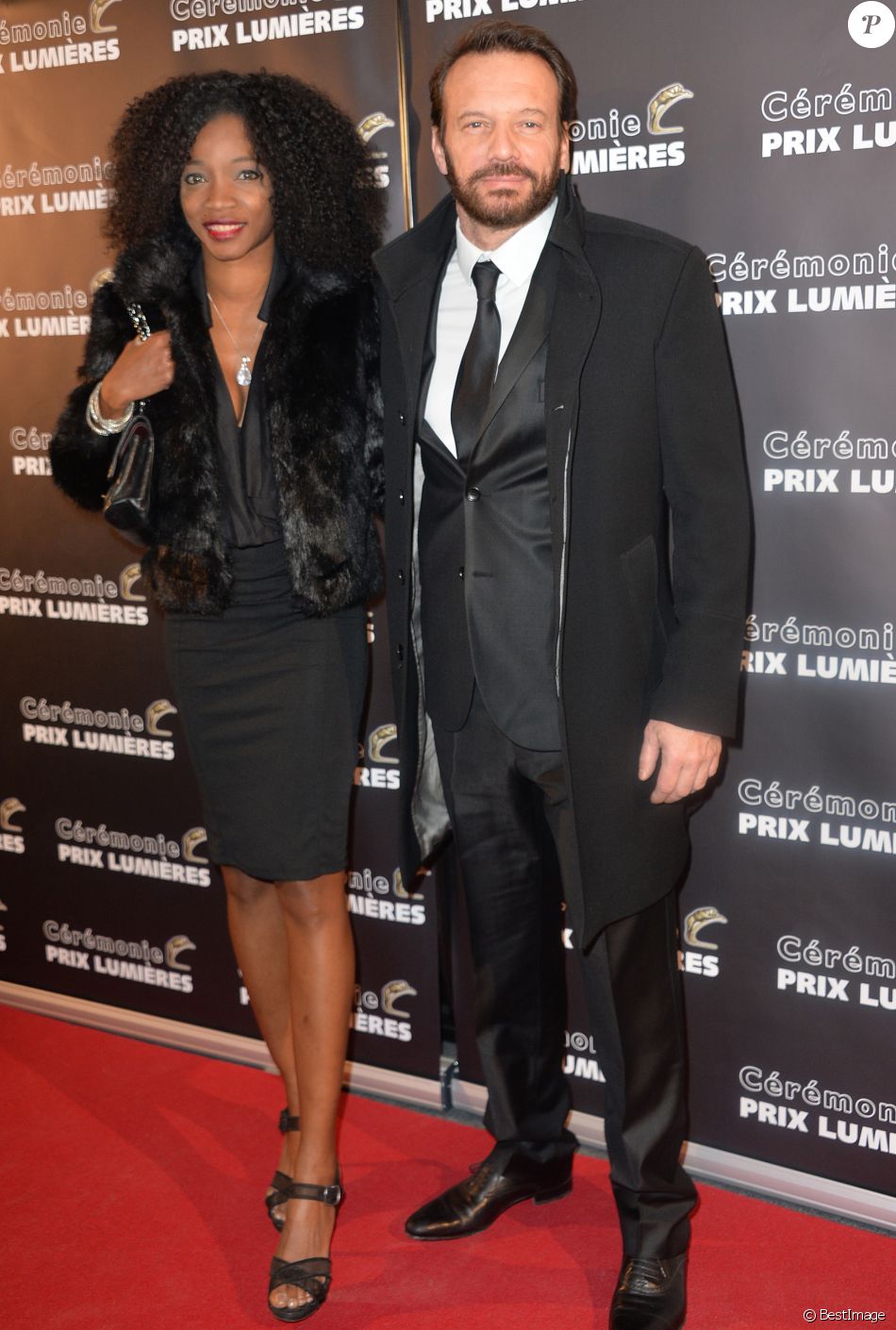 Samuel Le Bihan et sa compagne Daniela - La 20ème cérémonie des Prix Lumières à l'espace Pierre ...