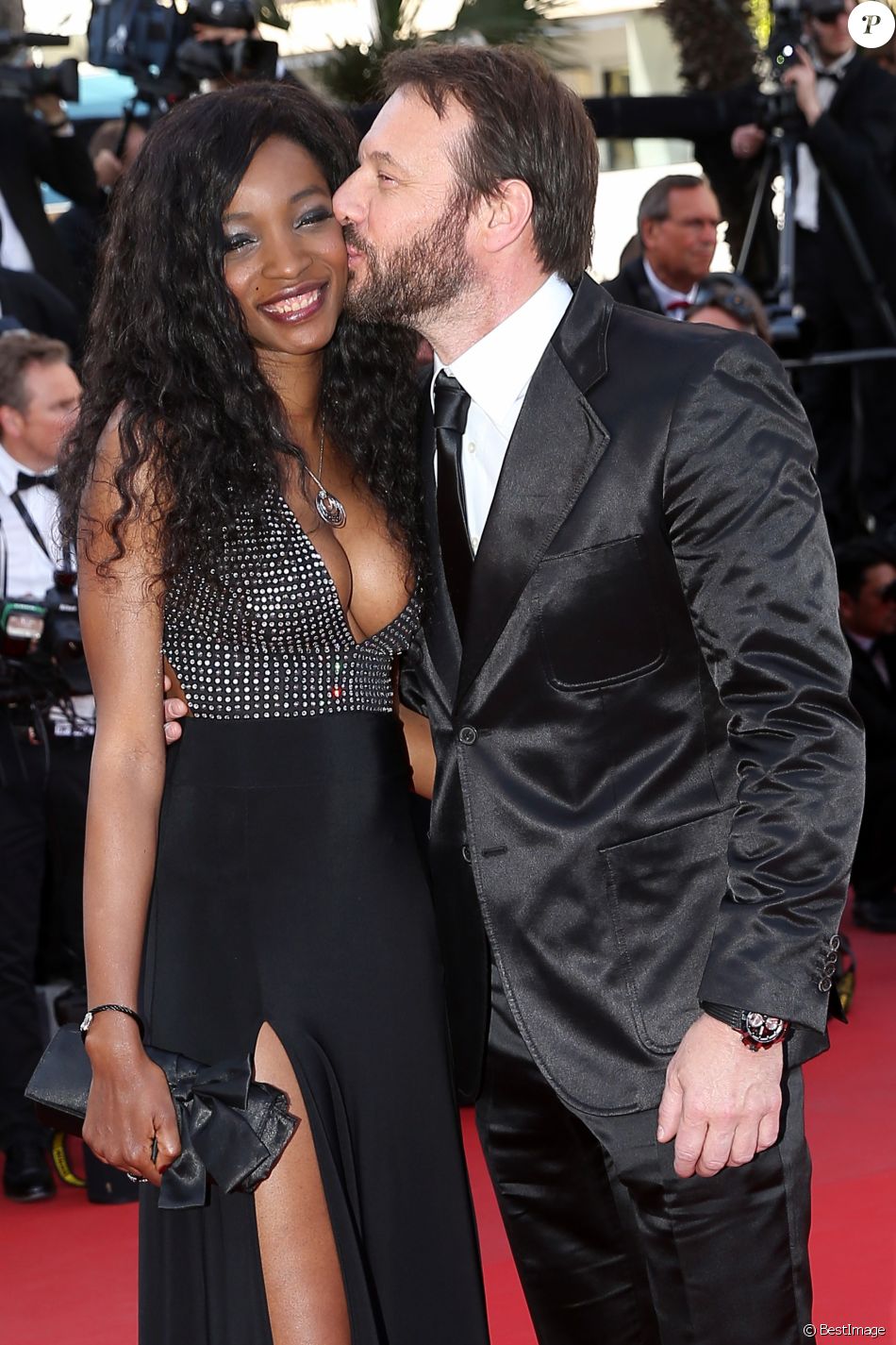 Samuel Le Bihan et sa compagne Daniela Beye - Montée des marches du film Inside Out (Vice-Versa ...