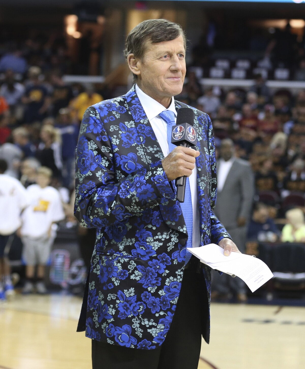 Photo : Craig Sager lors du match 6 des finales NBA le 16 juin 2016 ...