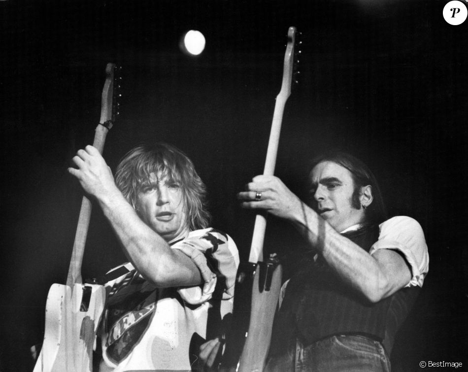Status Quo (Rick Parfitt et Francis Rossi) en concert à Stockholm, le 4 ...