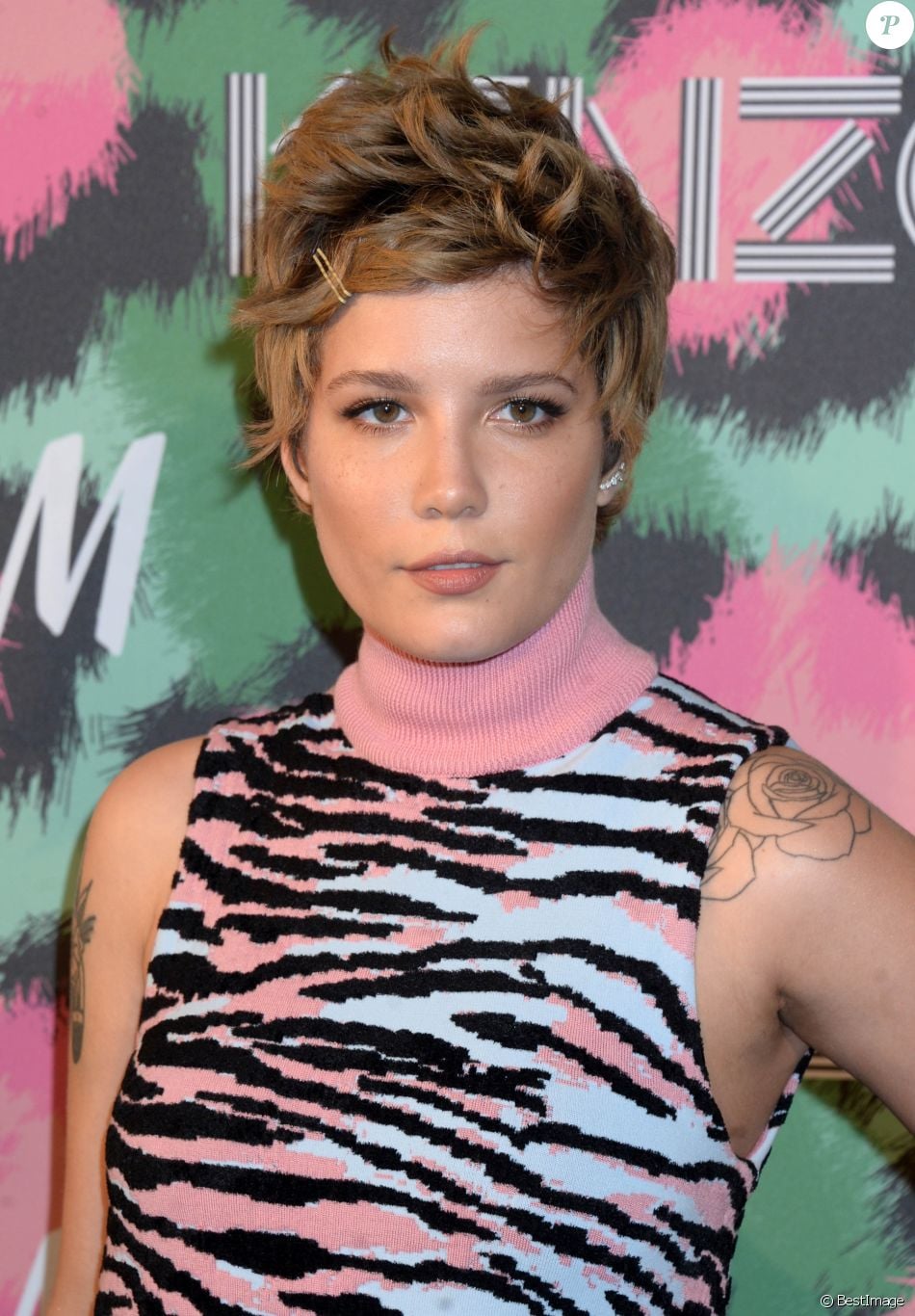 Halsey (Ashley Nicolette Frangipane) à la soirée Kenzo x H&M à New York ...