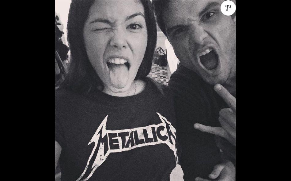 Ambre Baker a souhaité un joyeux Noël à Florent Manaudou sur Instagram. Décembre 2016. - Purepeople