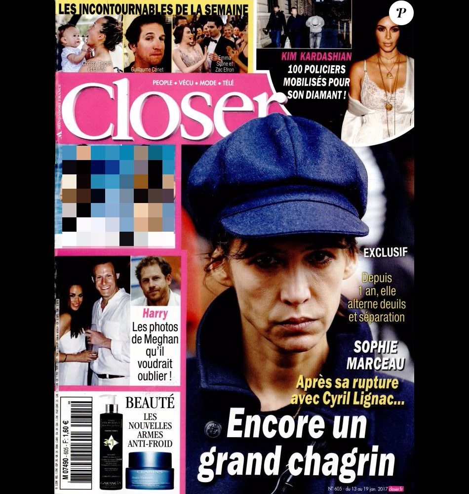 Couverture du magazine Closer en kiosque le 13 janvier 2017 - Purepeople