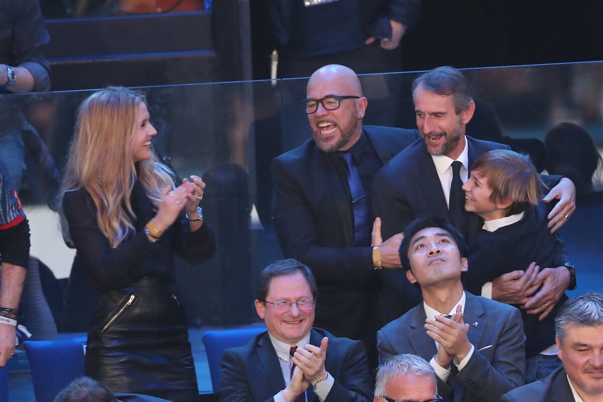 Photo : Pascal Obispo, sa femme Julie Hantson et Jean-Claude Blanc lors ...