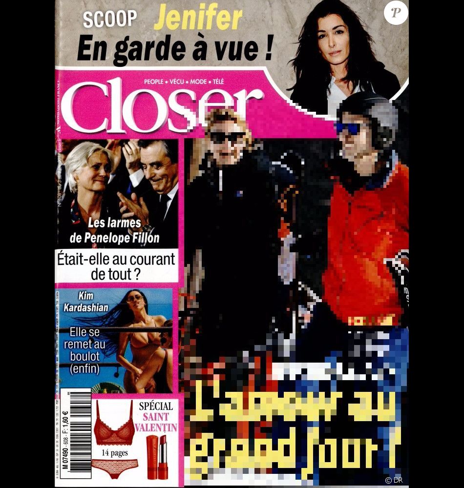 Couverture du magazine Closer en kiosque le 3 février 2017 - Purepeople