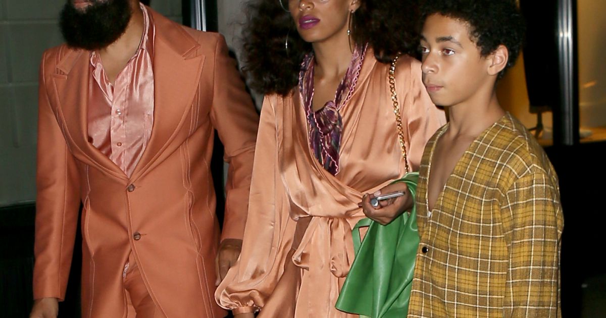 Solange Knowles, son mari Alan Ferguson et son fils Daniel Julez Smith ...