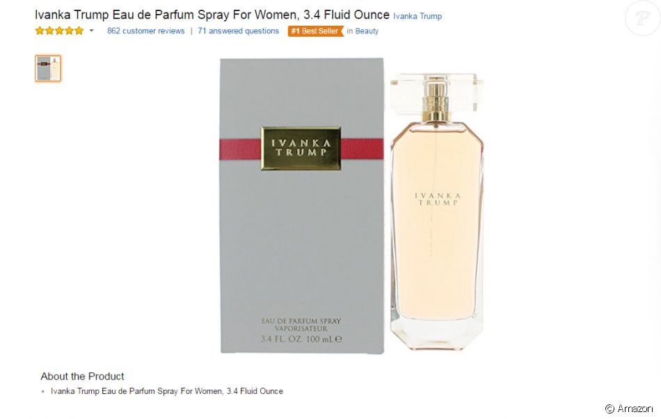 Ivanka Trump Eau de Parfum Spray For Women, le parfum d'Ivanka Trump en ...