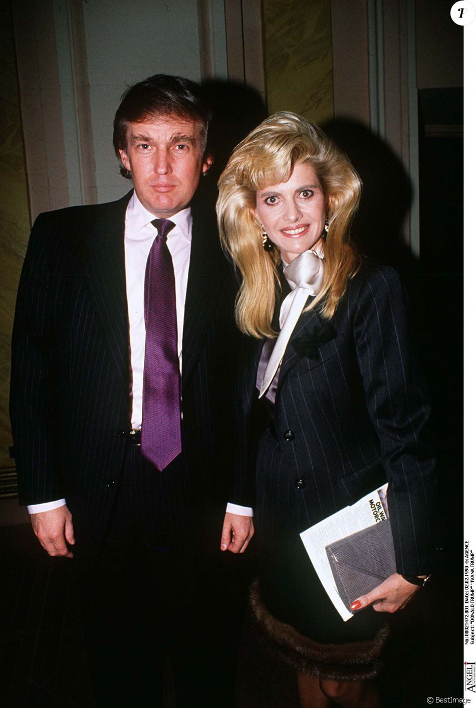 Donald et Ivana Trump à New York en 1990 - Purepeople